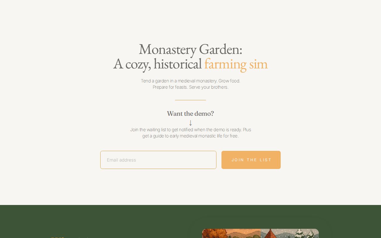 Monastery Garden | A cozy farming sim